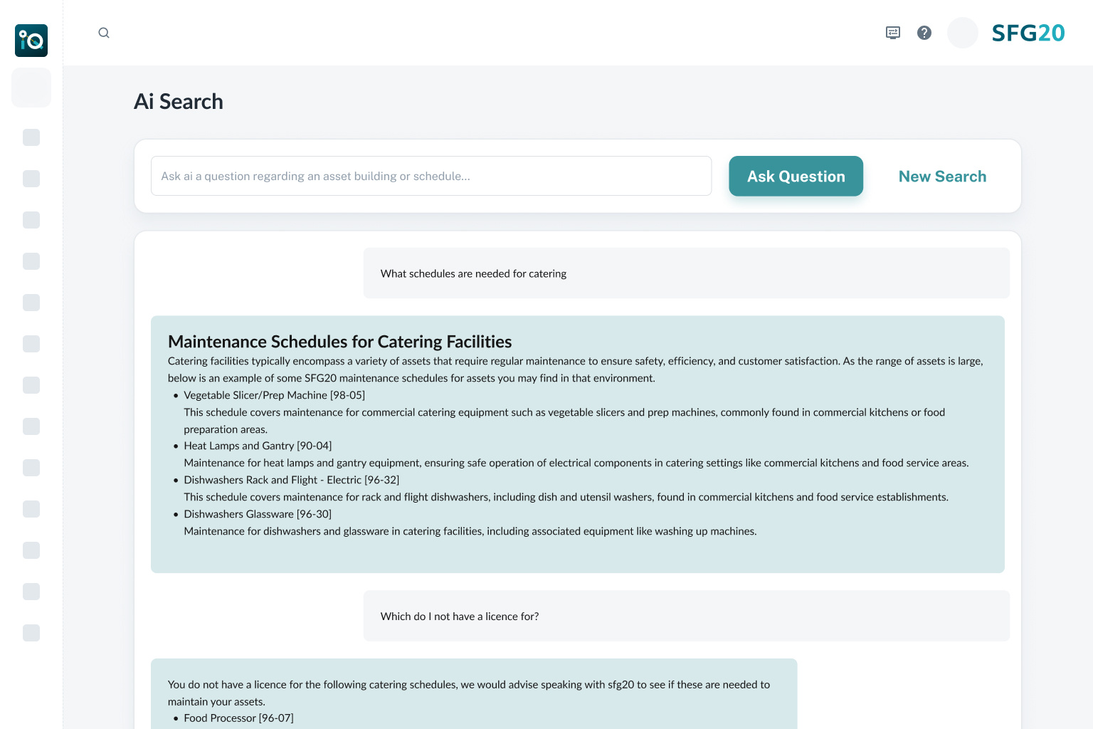 Preventative Maintenance Software | SFG20